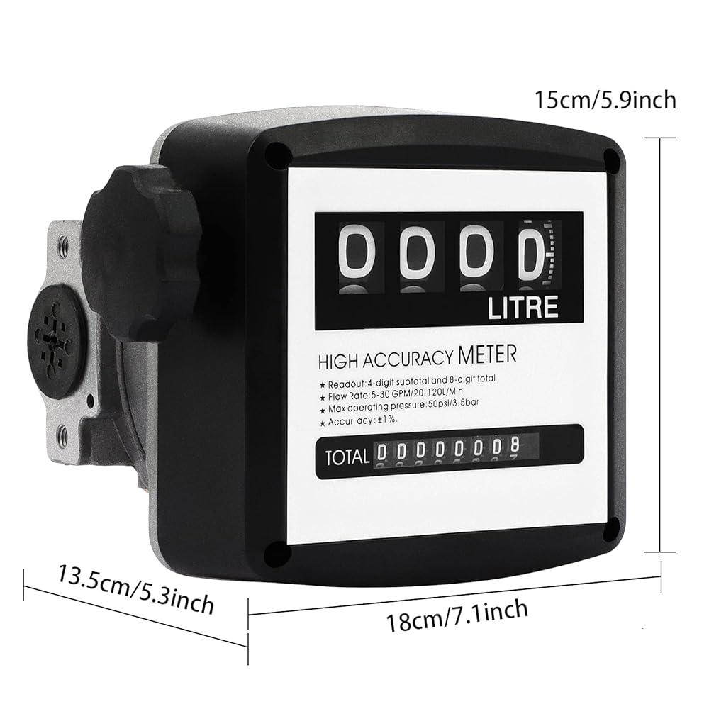 Fuel Flow Meter 1 Inch Gauge 4 Digital for Diesel Nepal | Ubuy