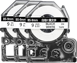 Amazon | Lopisfa テプラ 9mm 白 互換 SS9K キングジム テプラプロ テープ Kingjim tepra pro カートリッジ | テープ | 文房具・オフィス用品