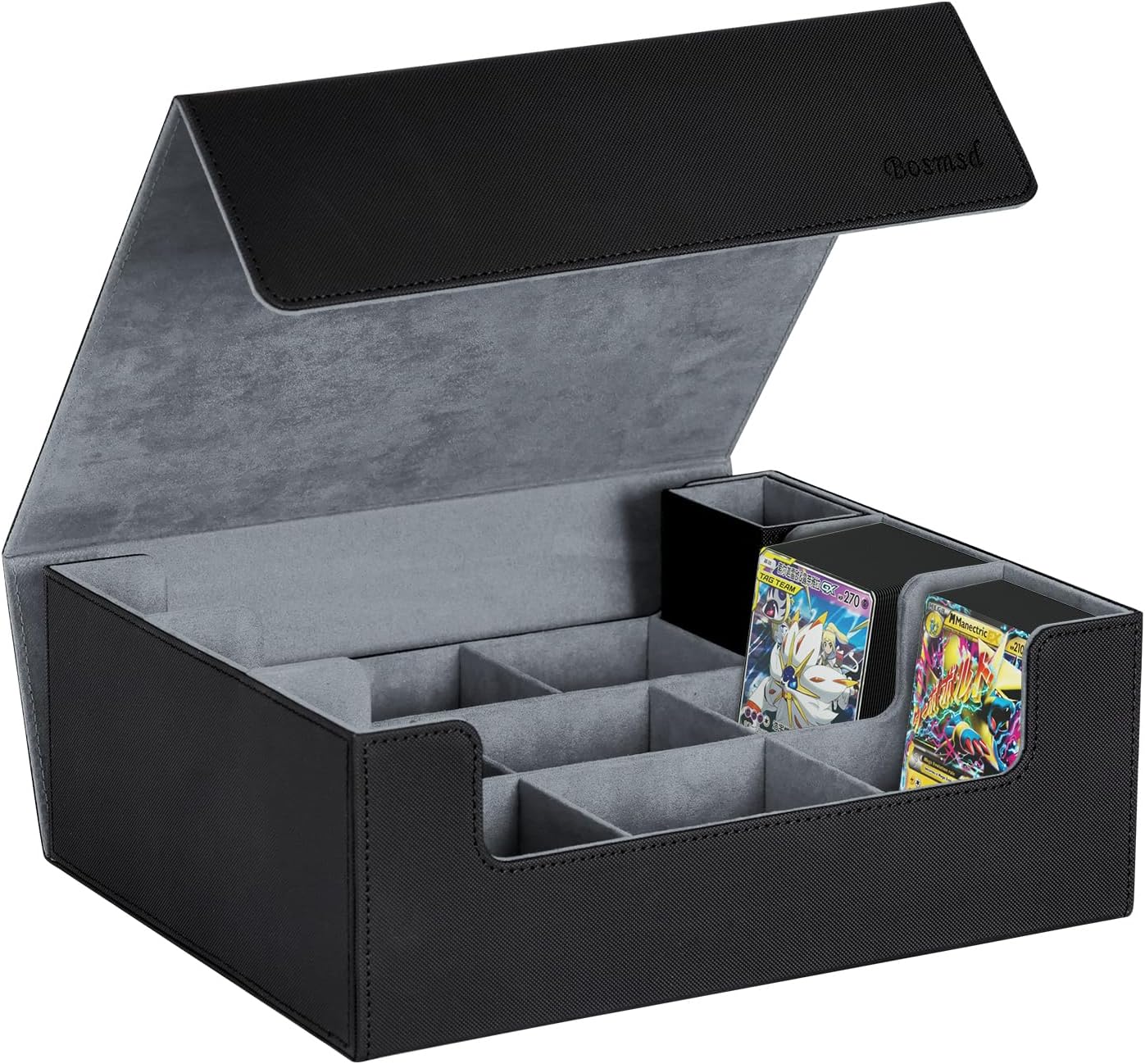 Amazon.com: Bosmsd Trading Card Storage Box, Holds 1800+ Trading Cards ...