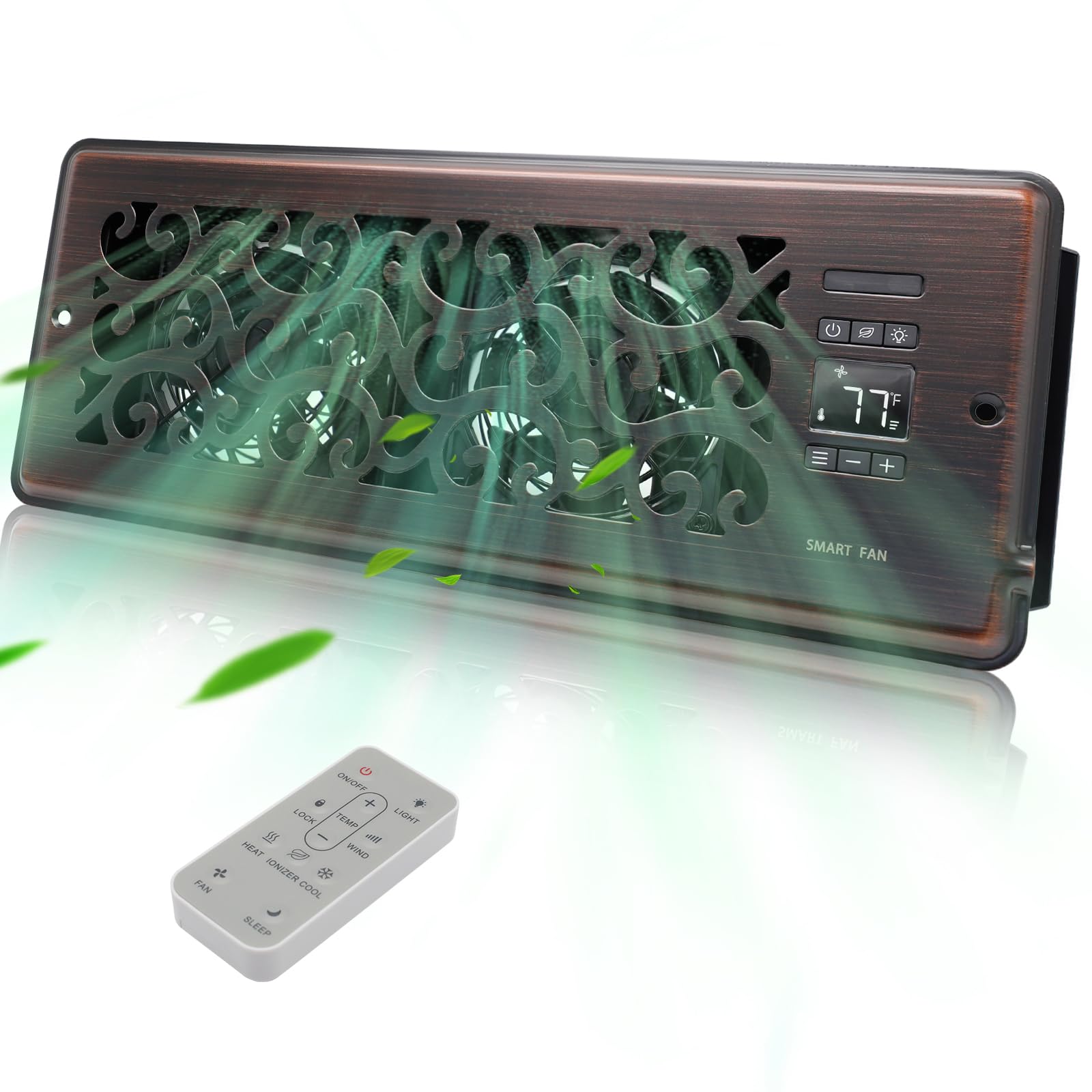 SANYCASA Vent Fan Booster 4" x 12" Quiet Register Booster Fan with ...