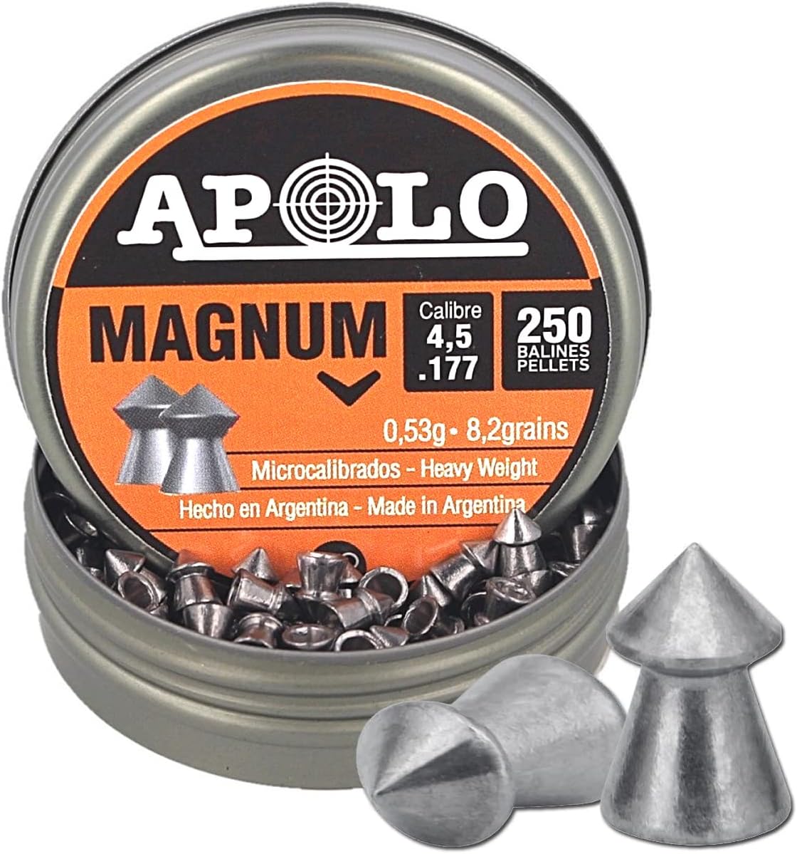 Amazon.com : Hatsan Airgun Pellets, Pointed Tip Magnum Pellets for ...