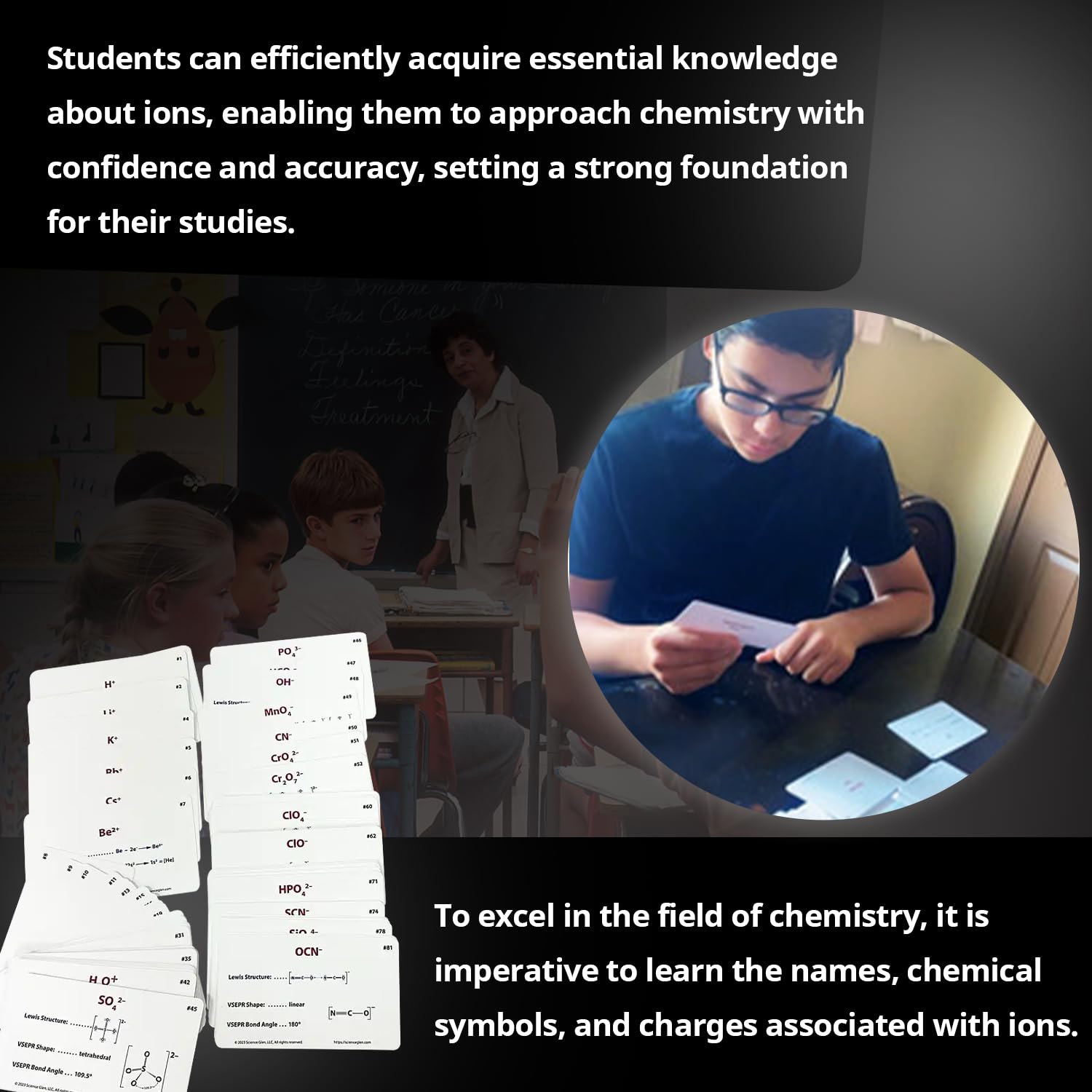 Snapklik.com : Science Glen: Premium Chemistry Ion Flash CardsBecome A ...