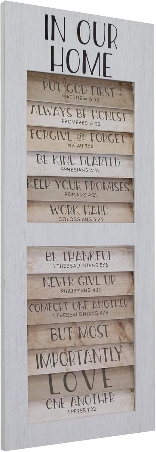 Amazon.com: American Art Decor In Our Home Inspirational Shutter Window ...