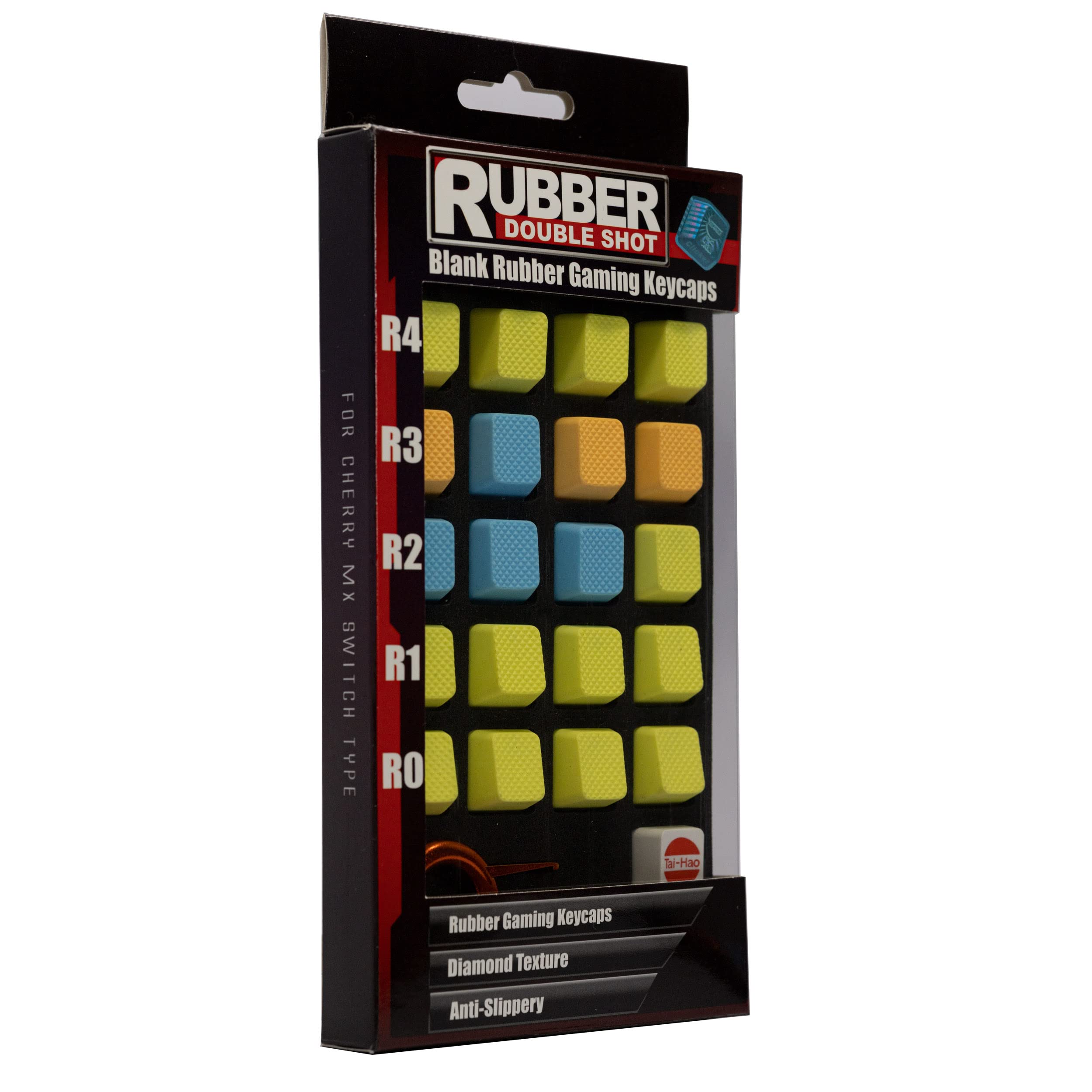 Amazon.com: TAI-HAO Blank Rubber Gaming Keycaps : Blank No. 8 ...
