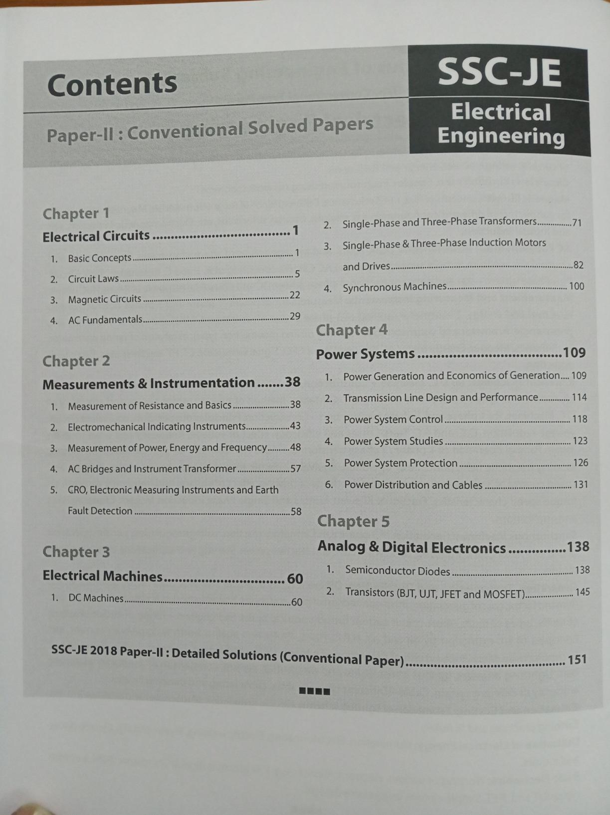Buy Ssc : Je Electrical Engineering- Previous Year Conventional Solved ...