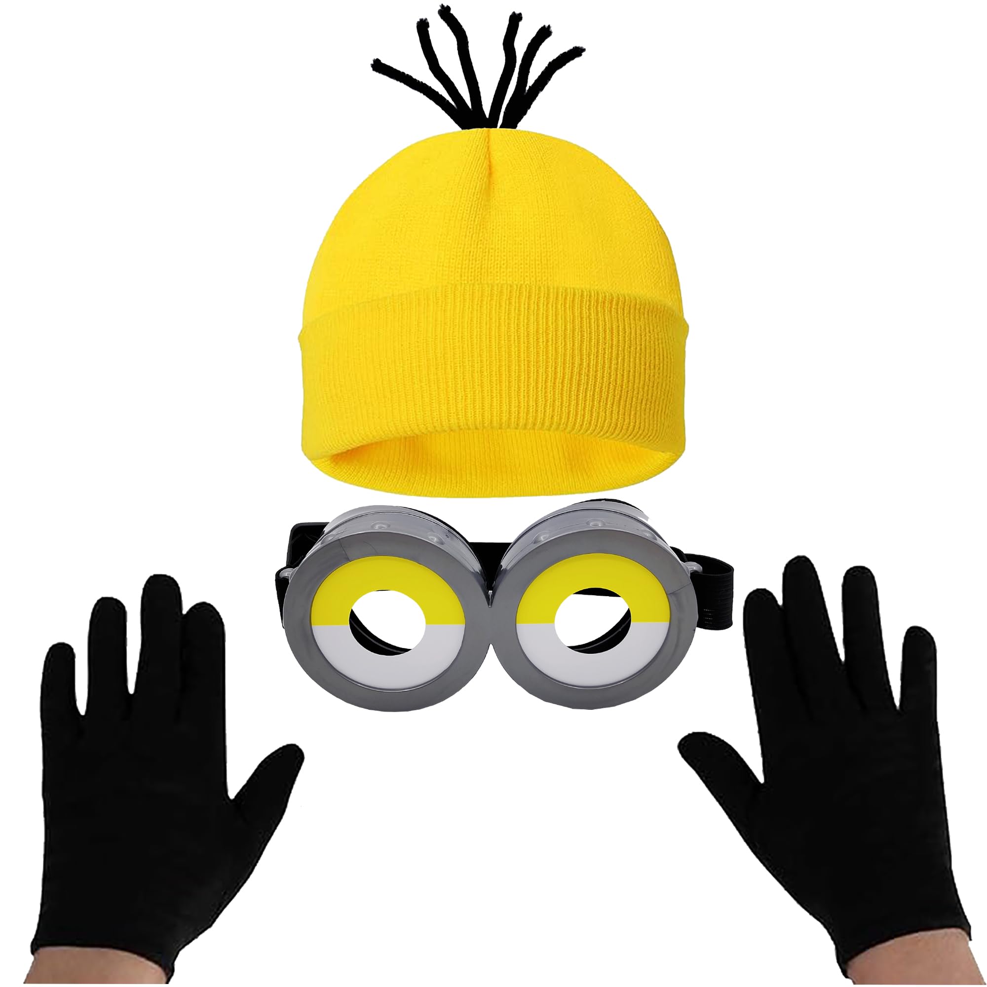 3Pcs Men's Cosplay Accessory Steampunk Goggles Glasses Punk Sunglasses ...