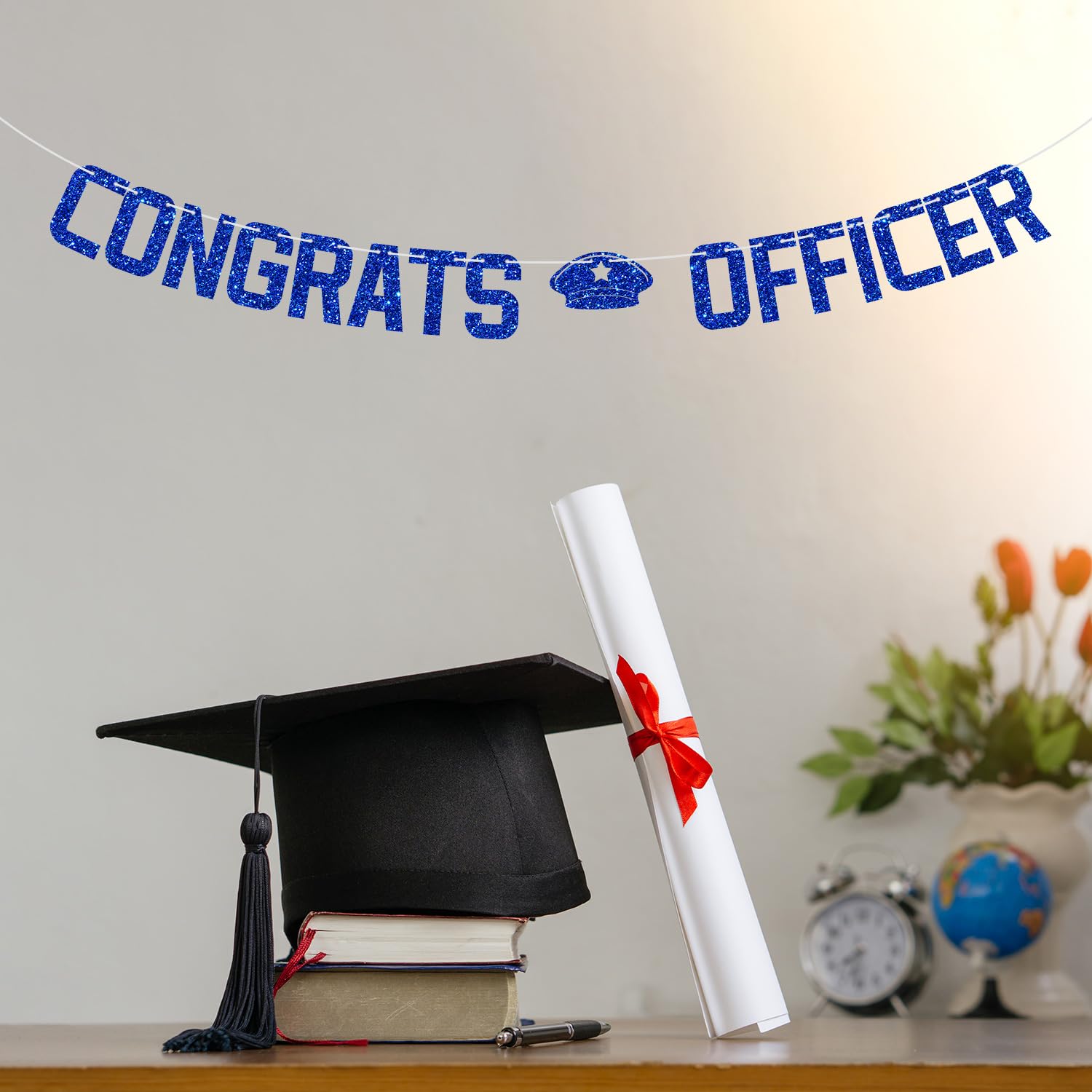 Police Graduation Banner Defender For The Blues, Graduates From The