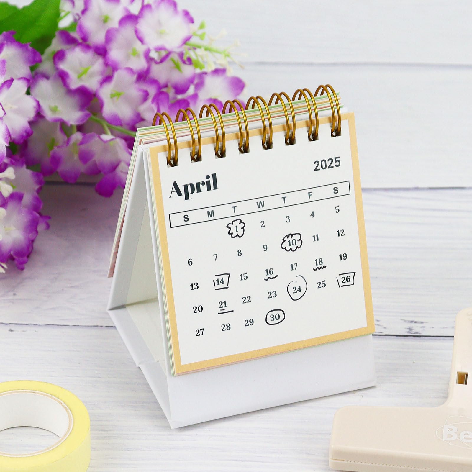 Snapklik.com : Small Desk Calendar From July 2024 - Dec 2025, Portable ...