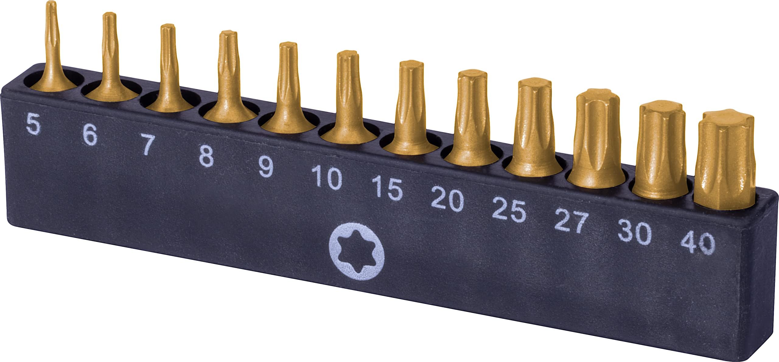 NordWolf 12-Piece Torx Bit Set, S2 Alloy Steel & Titanium Nitride ...
