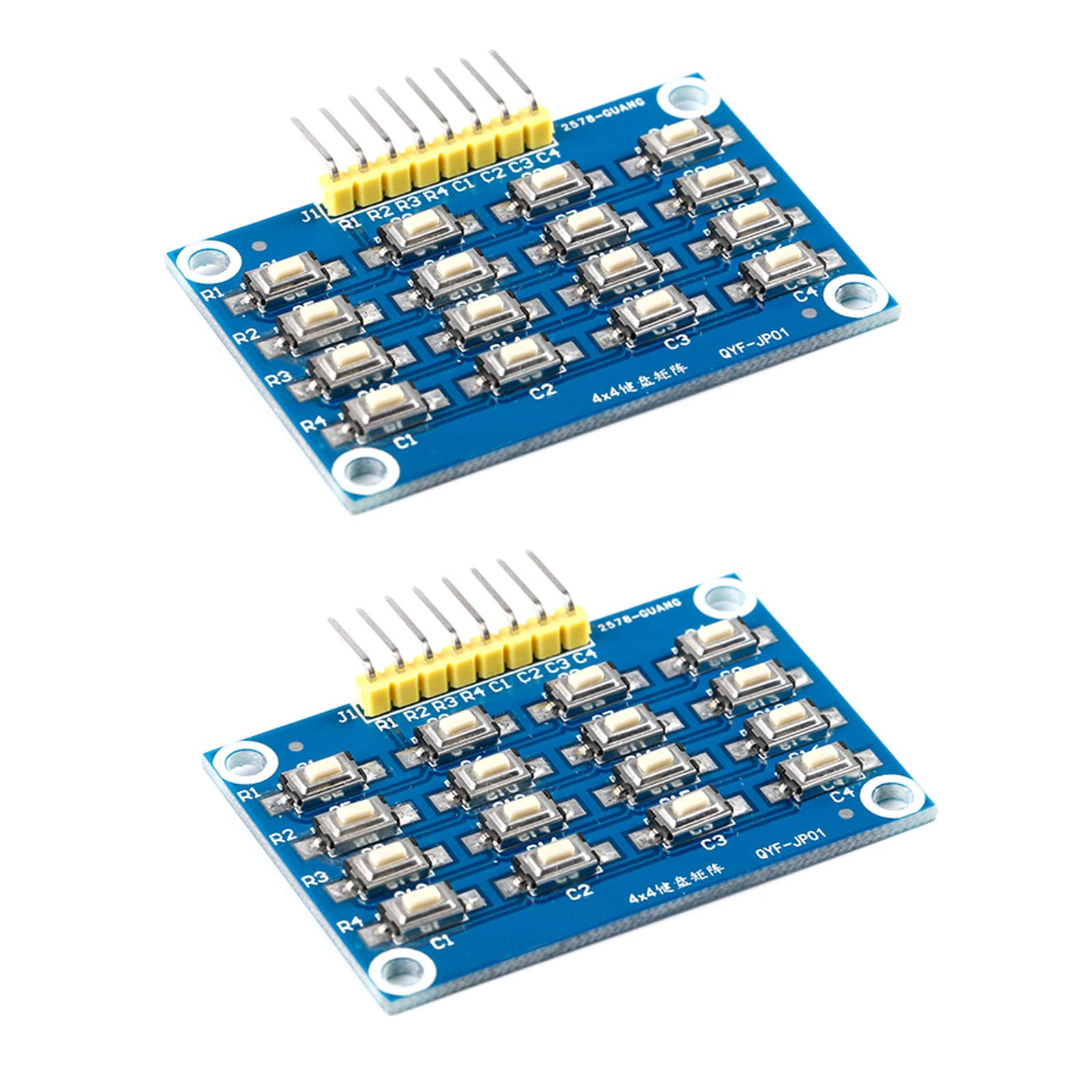 Amazon.com: EC Buying 2Pcs 4x4 Matrix 16 Keypad Keyboard Module MCU ...