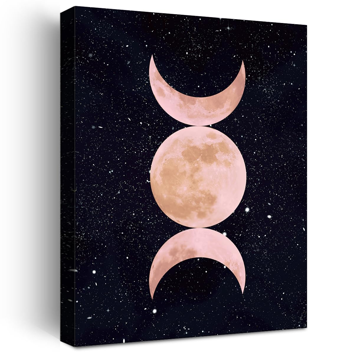 Amazon.com: Pink Moon Wall Art Decor,Pink Moon Phases Canvas Poster ...