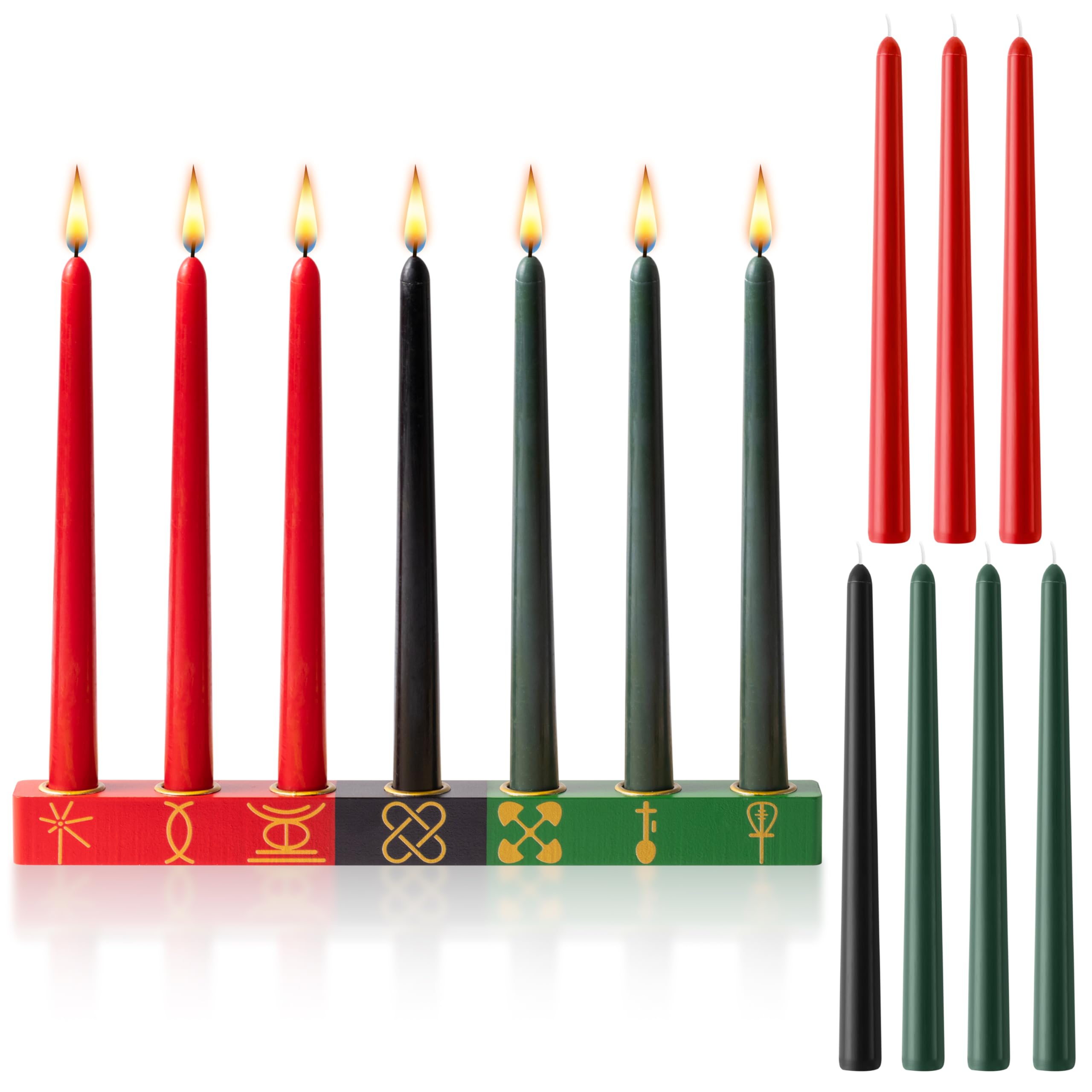 Amazon.com: WATINC Kwanzaa Candle Holder Decorations - 9PCS Kwanzaa ...