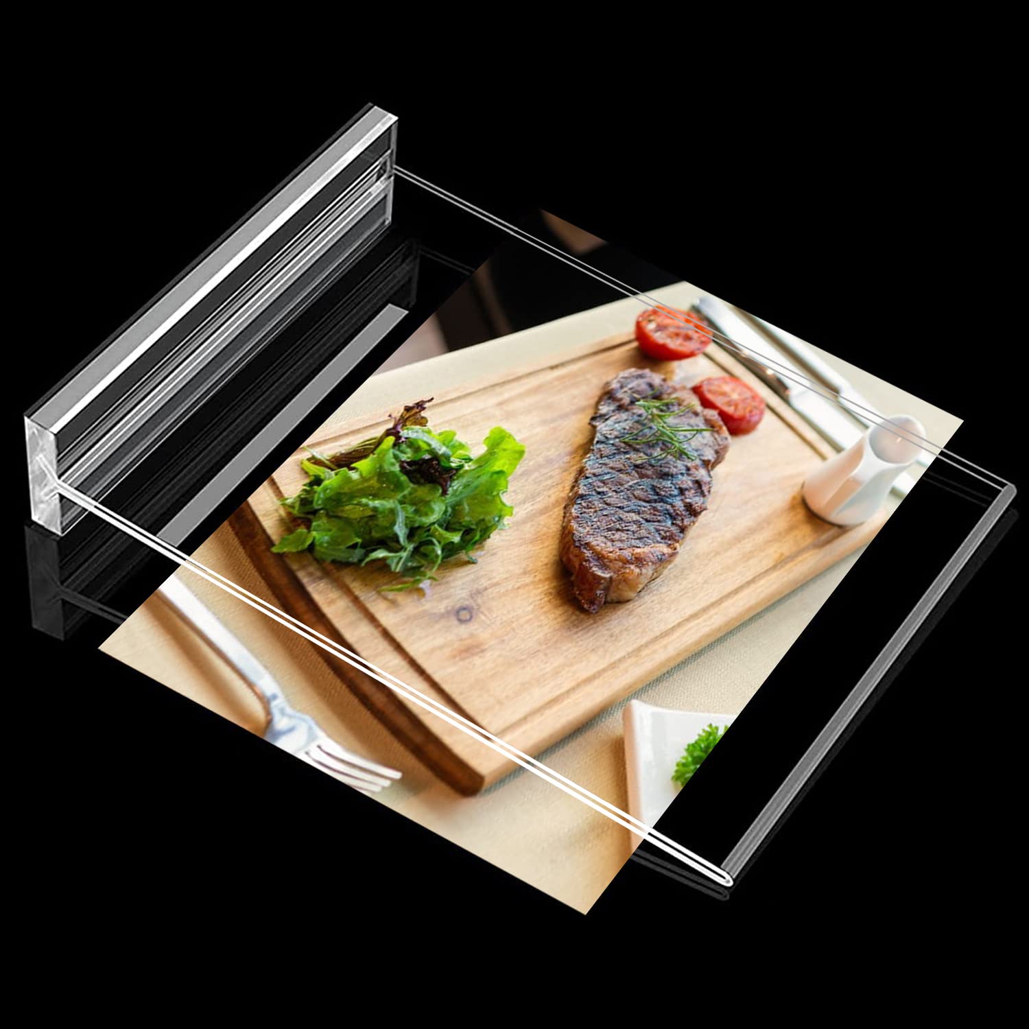Acrylic Stands For Display 16 Pack Acrylic Sign Holders 8.5x11 - Table ...