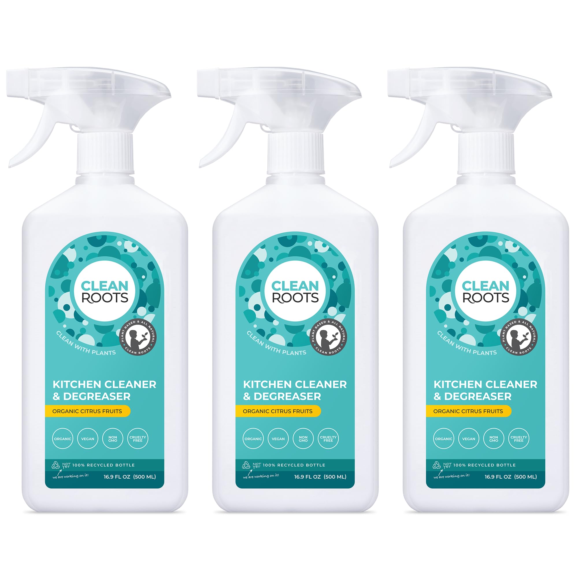 Amazon.com: CLEAN ROOTS Kitchen Cleaner & Degreaser, EcoGarantie Certified 100% Organic ...
