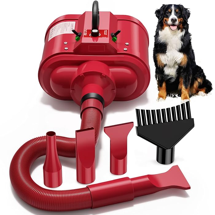 Buy LAN TUN Dog Dryer for Large Dogs, Dual Motor 5.0 HP Variable Speed ...