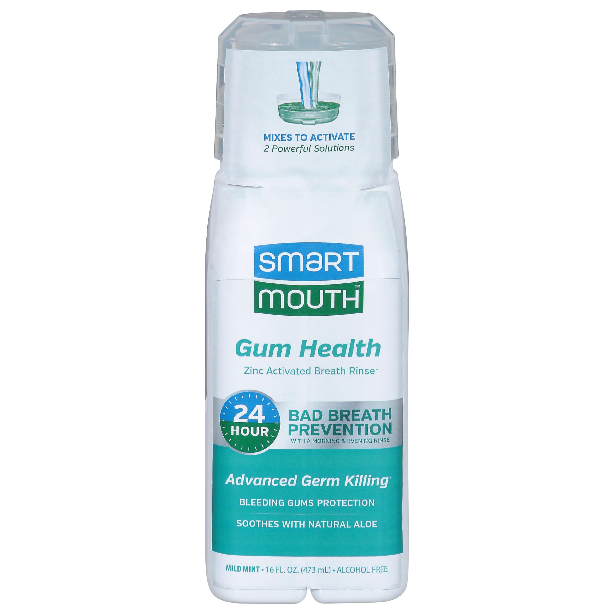 Amazon.com: SmartMouth Gum Health Zinc Activated Breath Rinse 16oz ...