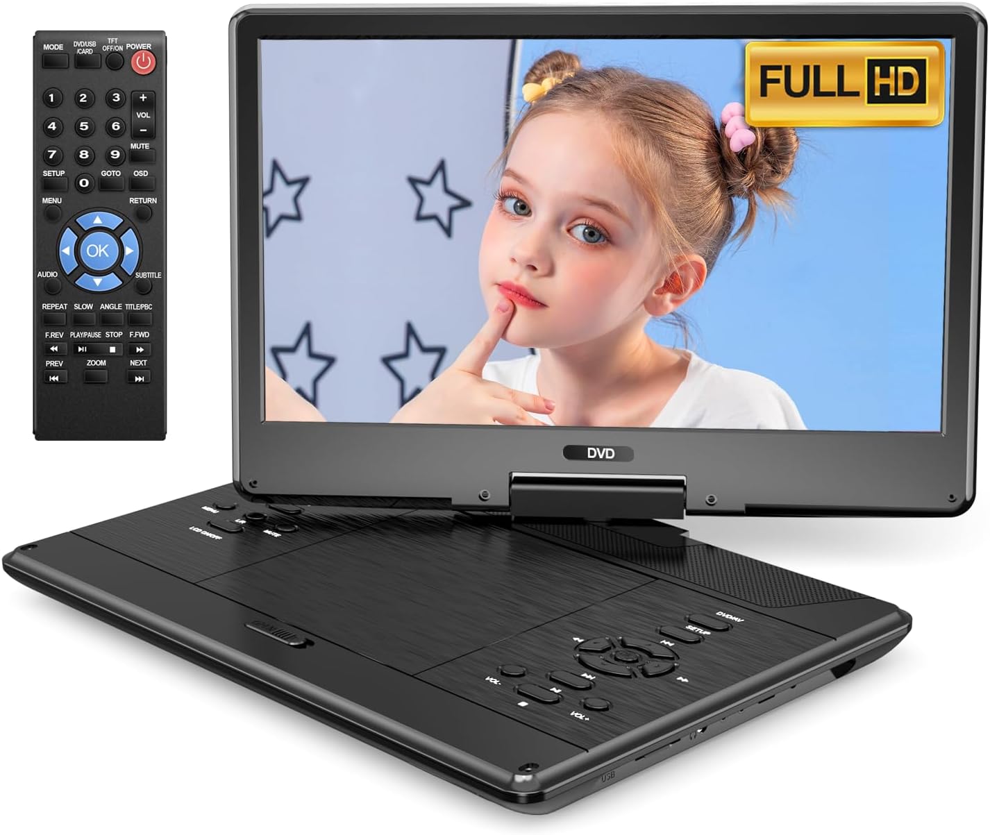 Amazon.com: Arafuna 15.9" Thin Portable DVD Player with 14.5" Large ...