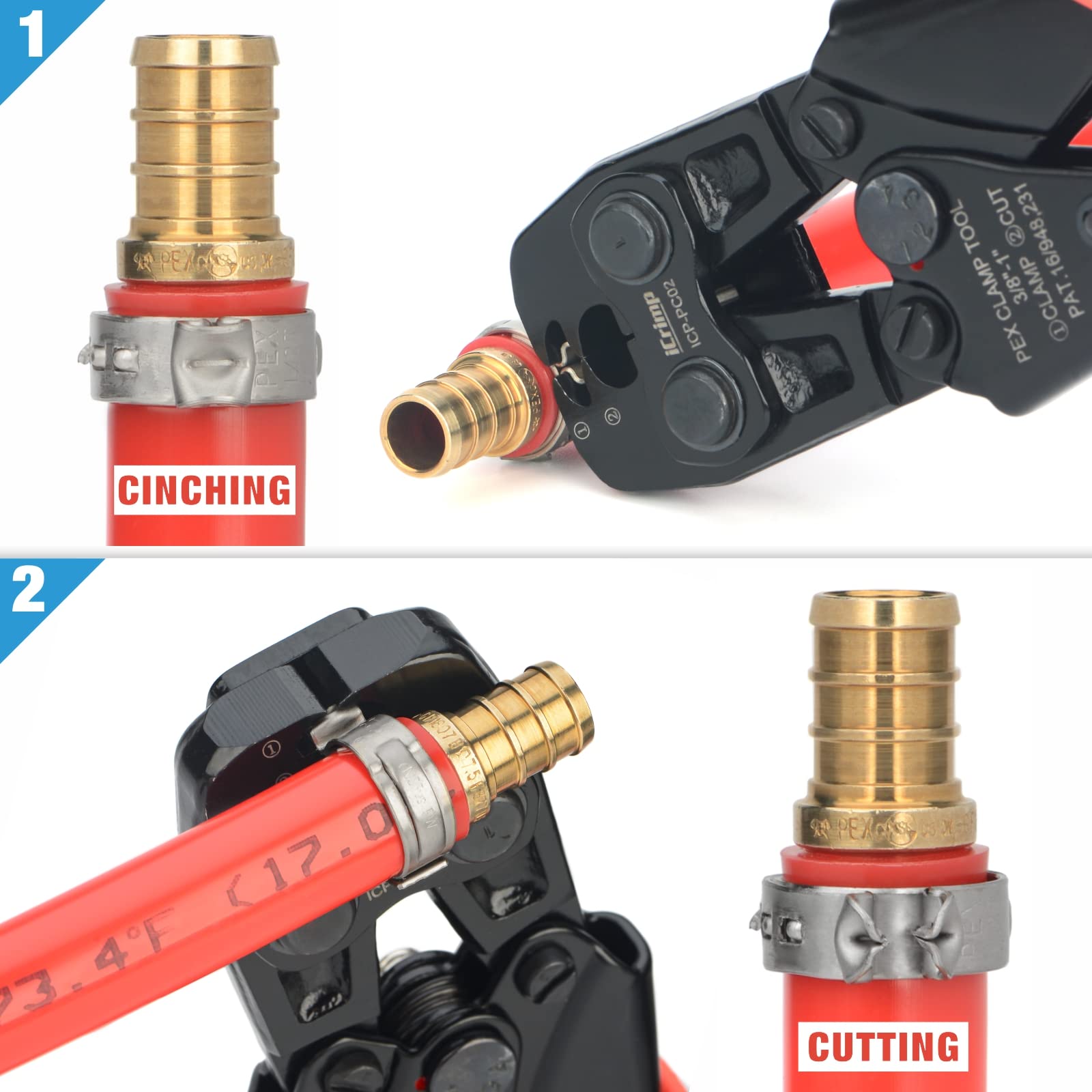 Snapklik.com : iCrimp PEX Clamp Cinch & Removal Tool For 3/8-in To 1-in ...