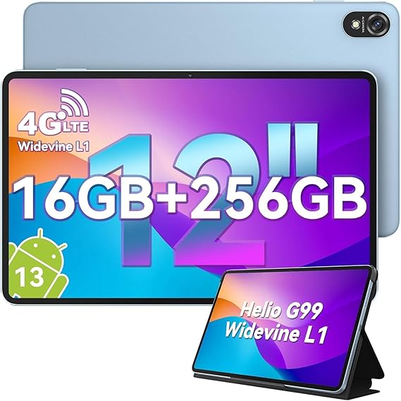 Blackview Tab 18 Tablet de 12 polegadas, 16(8+8) GB de RAM +256GB de ...