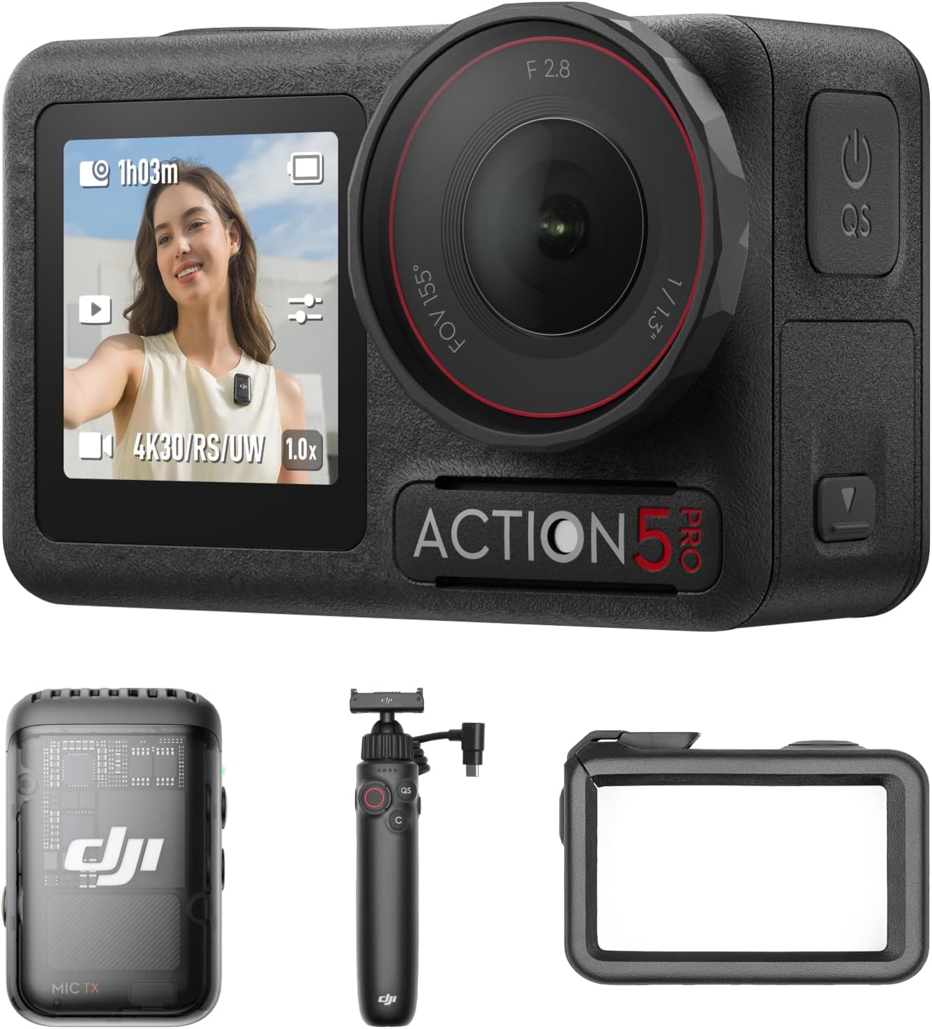 Amazon.com : DJI Osmo Action 5 Pro Vlog Combo (Mic 2), Action Camera 4K ...