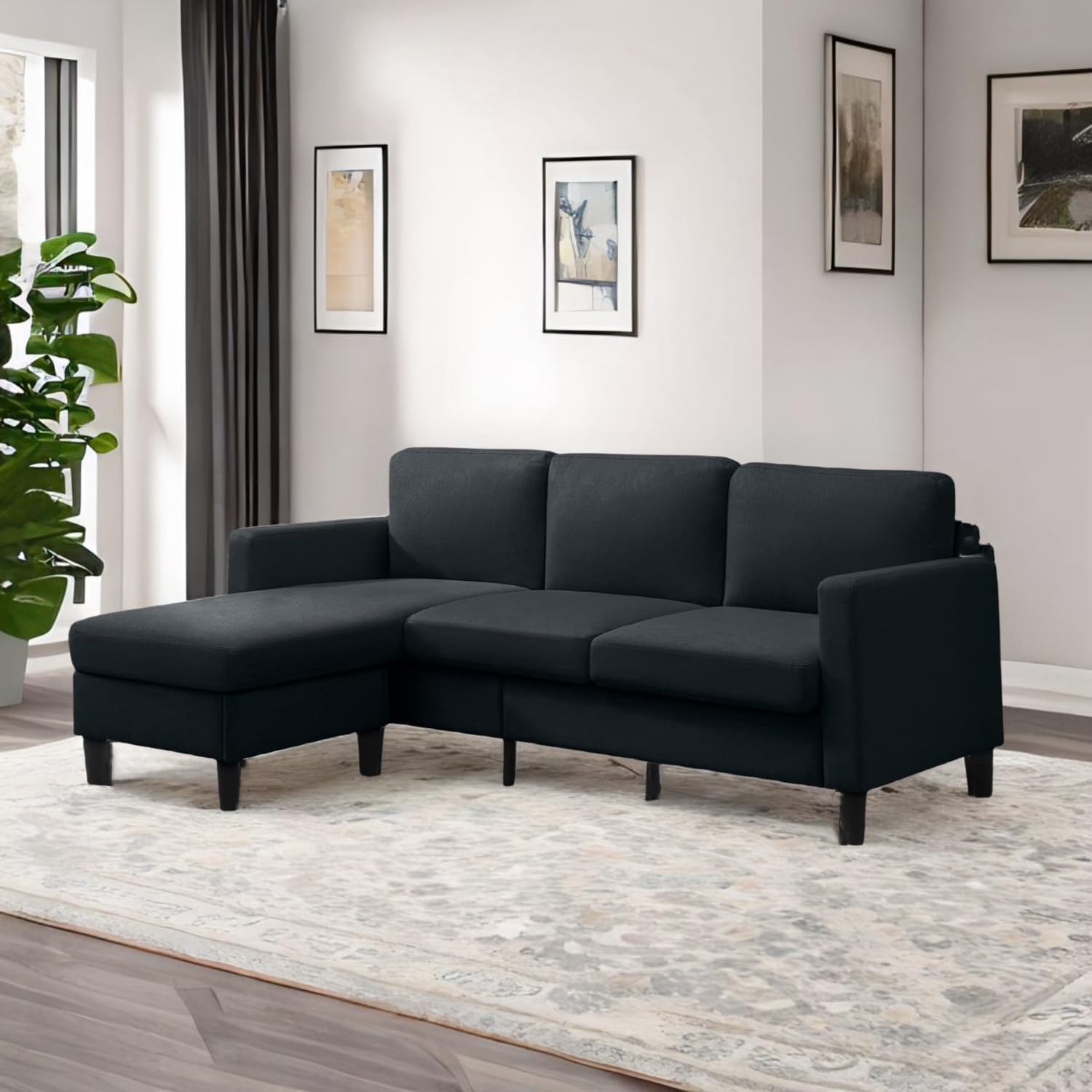 Amazon.com: ijuicy Convertible Sectional Couch,78" Small Sectional Sofa ...