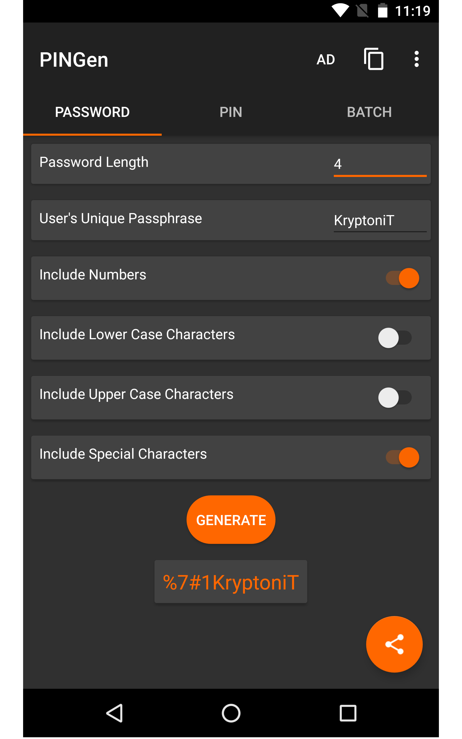 PINGen - Random PIN Generator - App on the Amazon Appstore