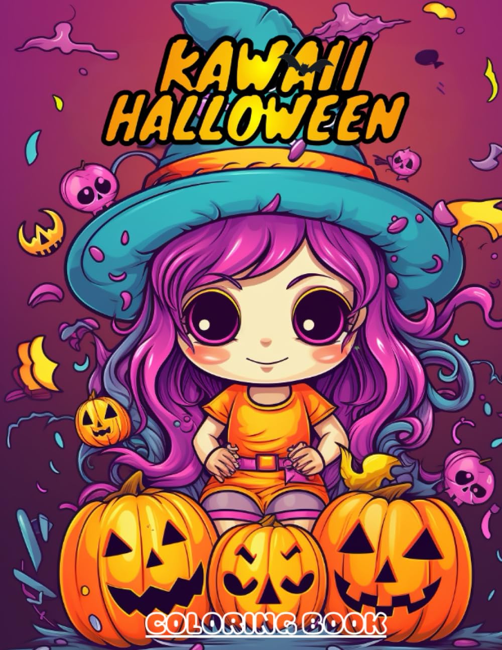 Amazon.com: Kawaii Halloween Coloring Book Vol.1: Cute & Creepy: A ...
