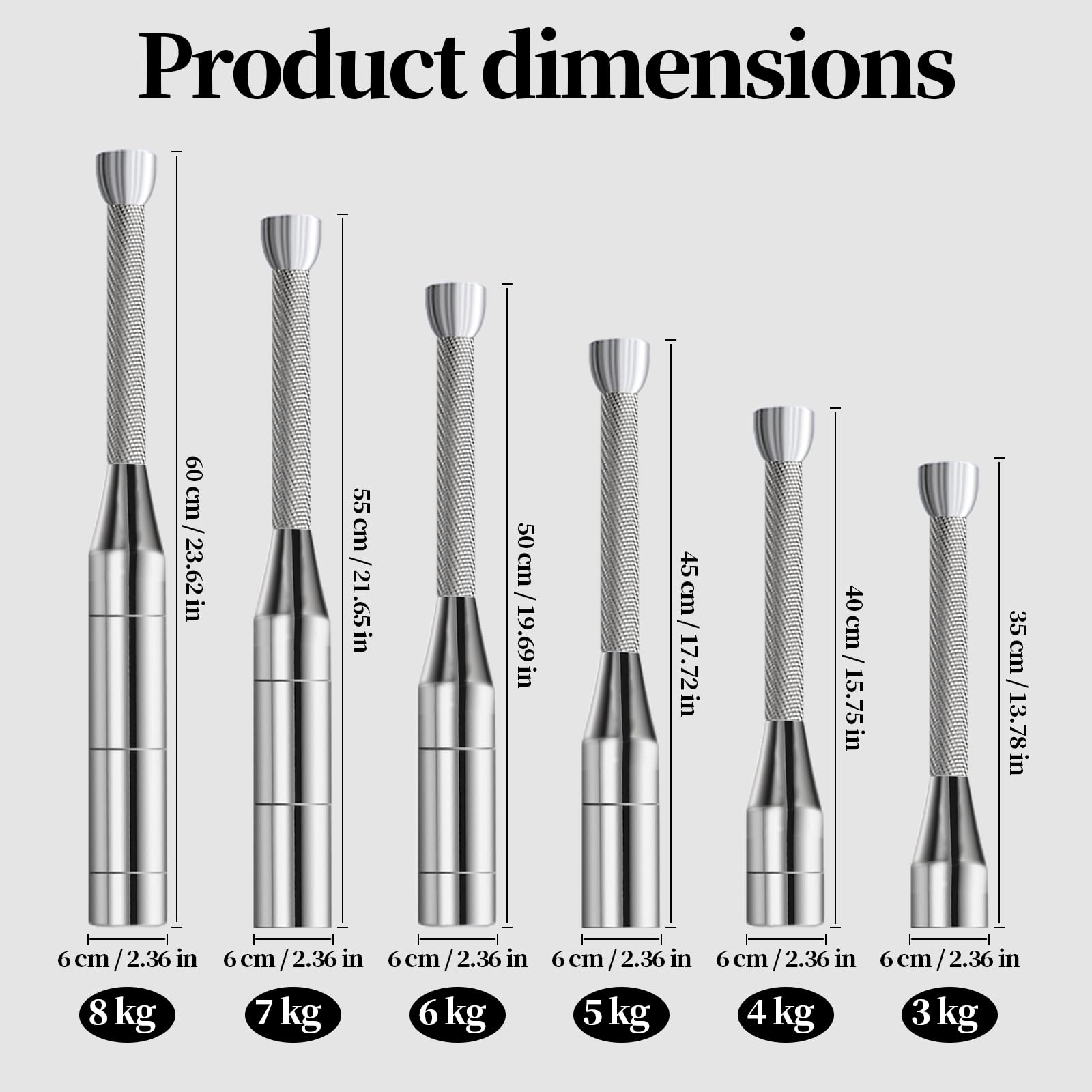 Snapklik.com : Adjustable Macebell, 6-in-1Premium Steel Clubs For ...