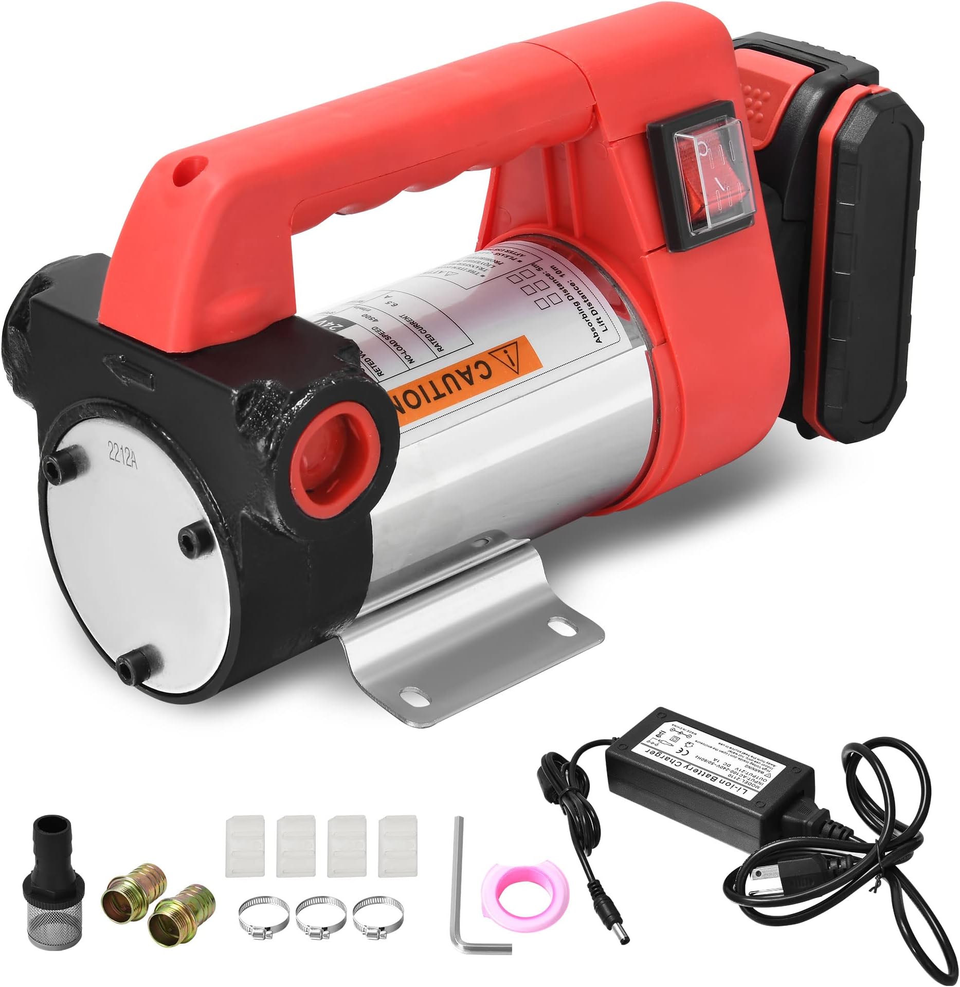 Amazon.com: Poafamx Cordless Fuel Transfer Pump 13GPM, Battery Self ...