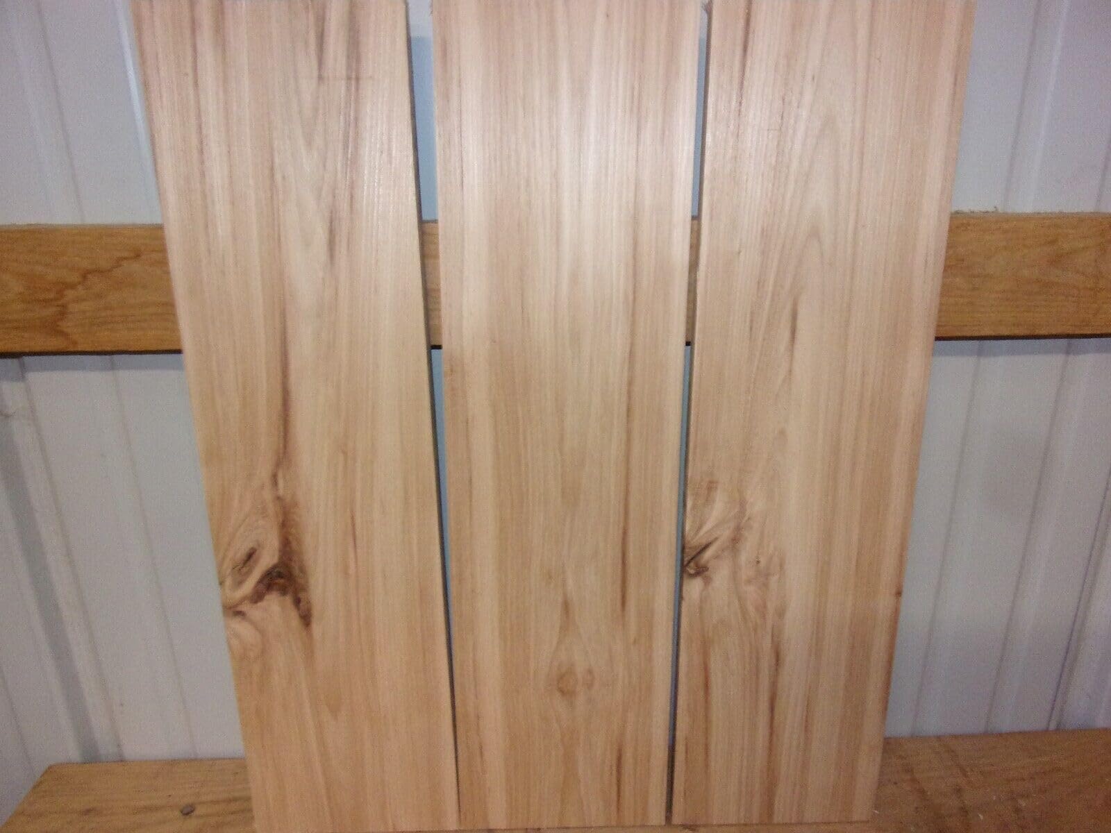 Amazon.com: 3 Pc Rustic Hickory Lumber Wood Kiln Dried Boards 24"X 6 1/ ...