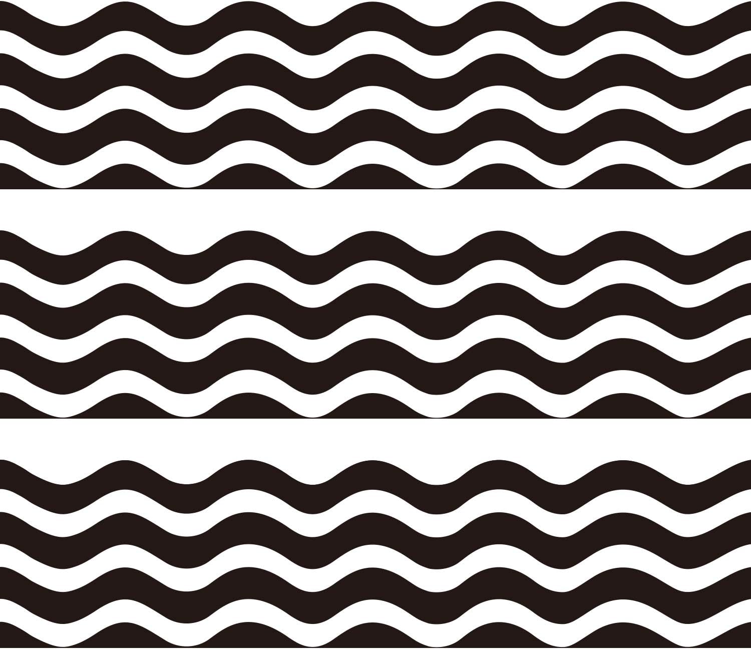 Amazon.com: Black White Stripe Bulletin Board Border Trim for Classroom ...