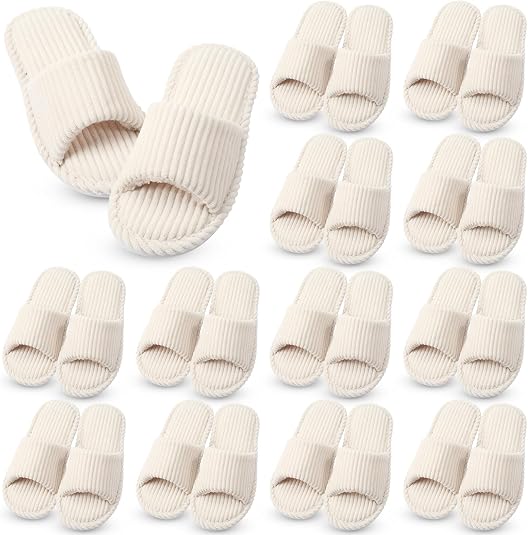 Amazon.com | Yearntown 12 Pairs Slippers for Women Bridesmaid Slippers ...