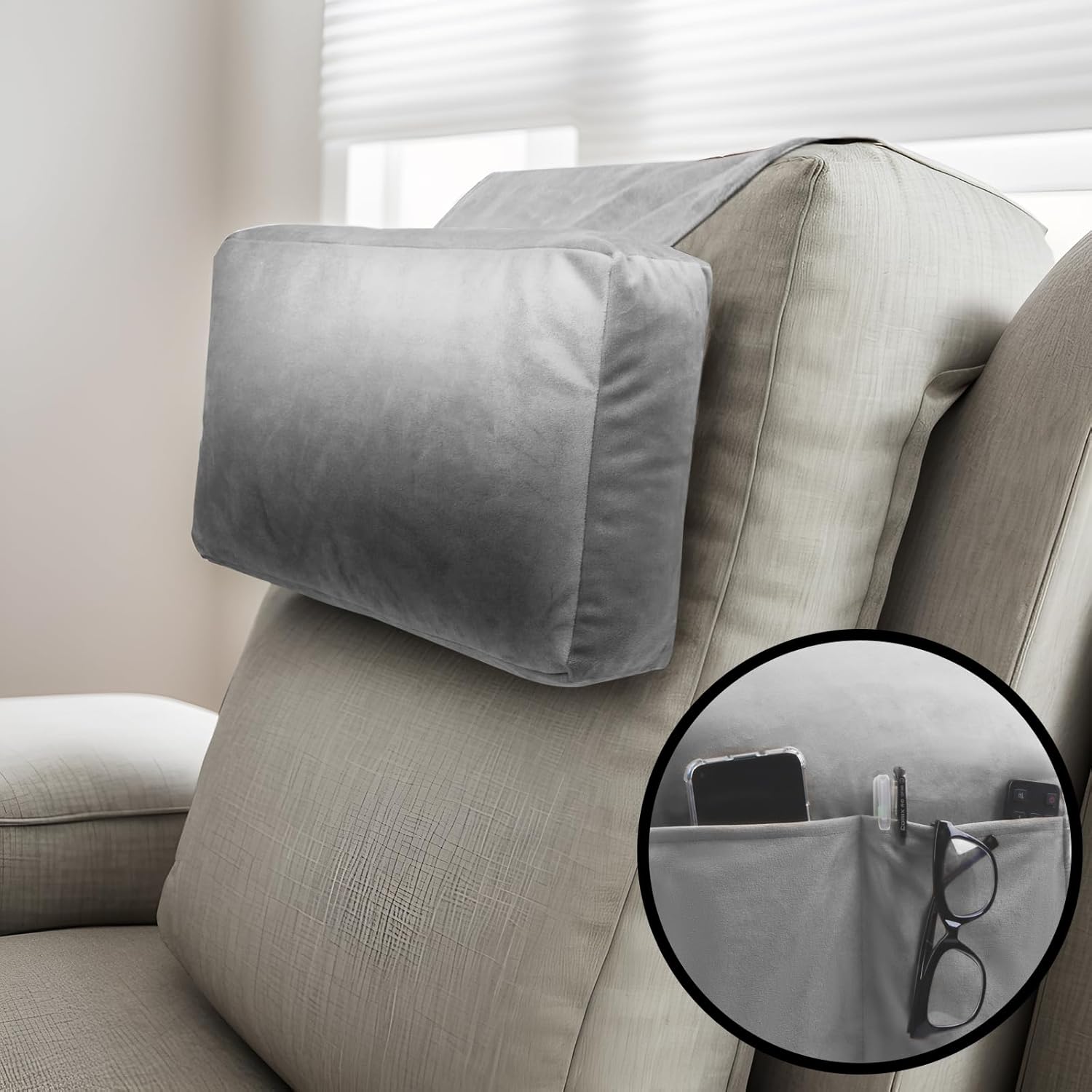 Amazon.com: sokoro Recliner Headrest Pillow, Versatile Neck Support ...