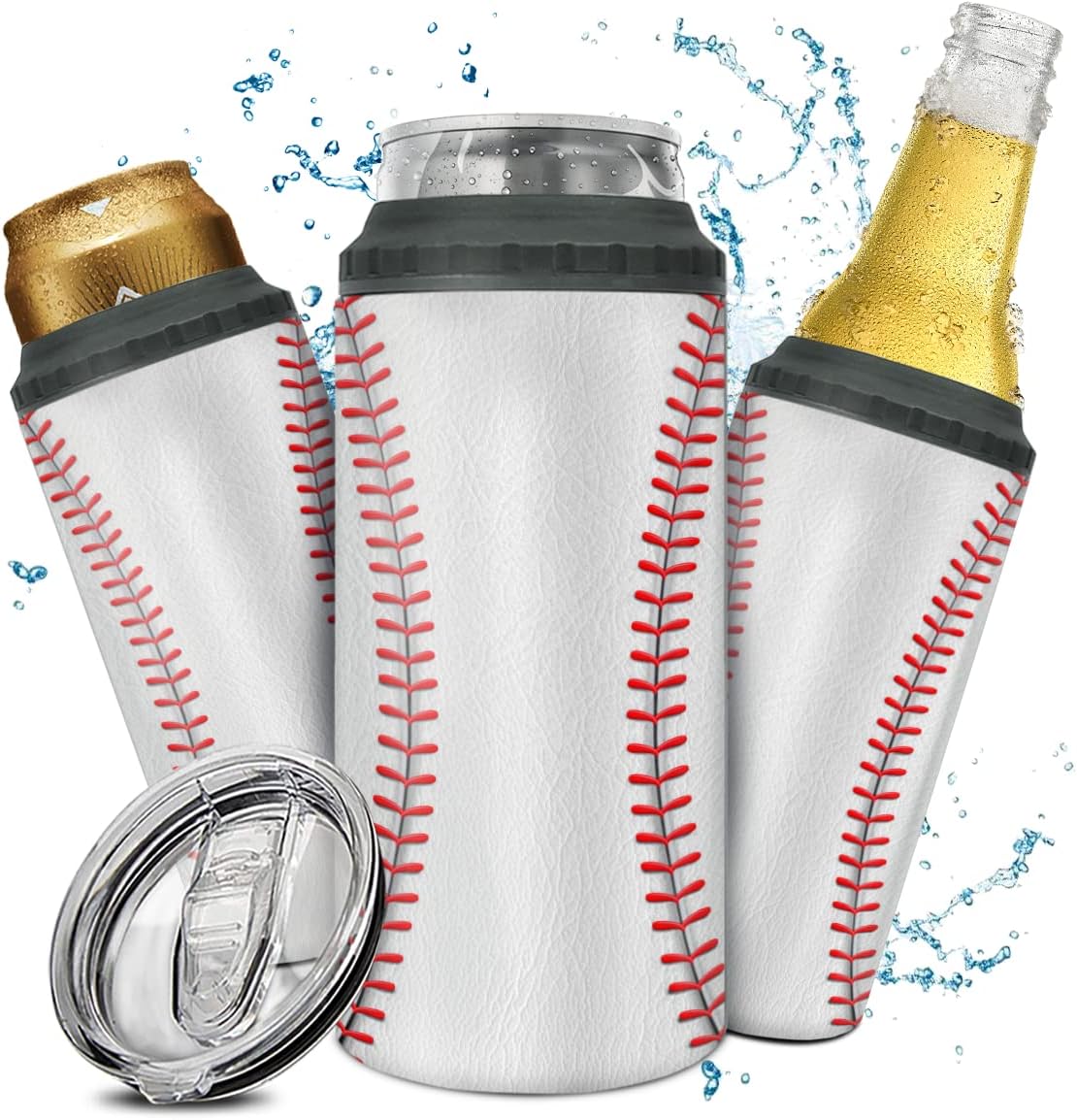Amazon.com | winorax Baseball Tumbler 4-in-1 Can Cooler Baseball ...