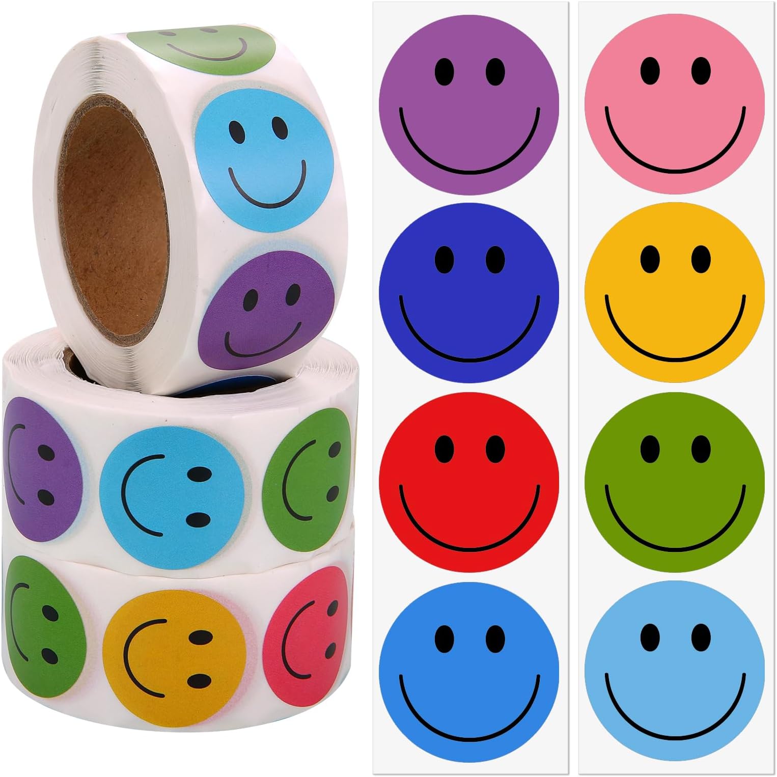 Amazon.com: 6000 Pcs Smiley Face Stickers, Small Happy Face Stickers 10 ...