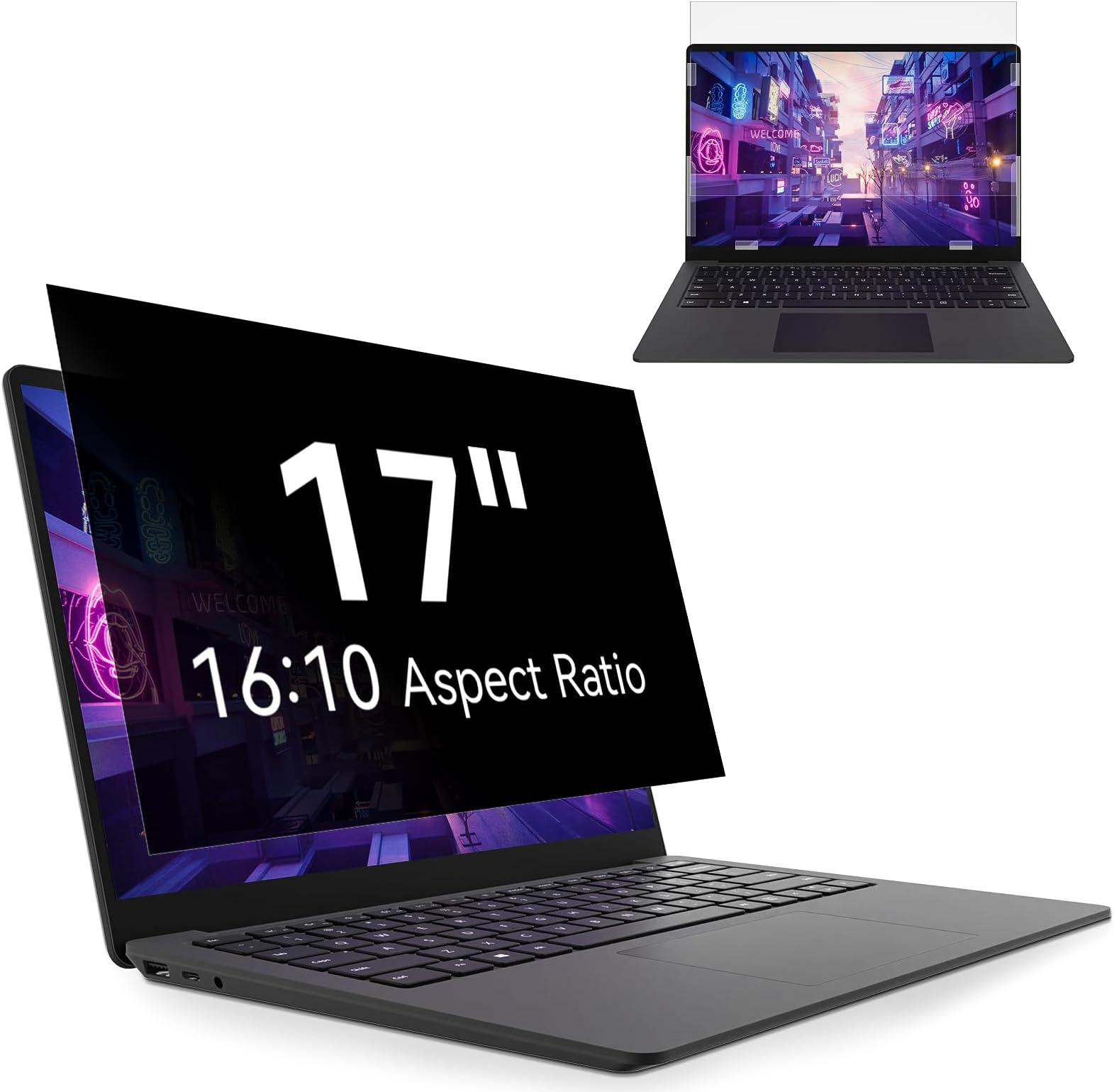 Laptop Privacy Screen 17 Inch Compatible With Lenovo Hp Dell Acer Asus ...