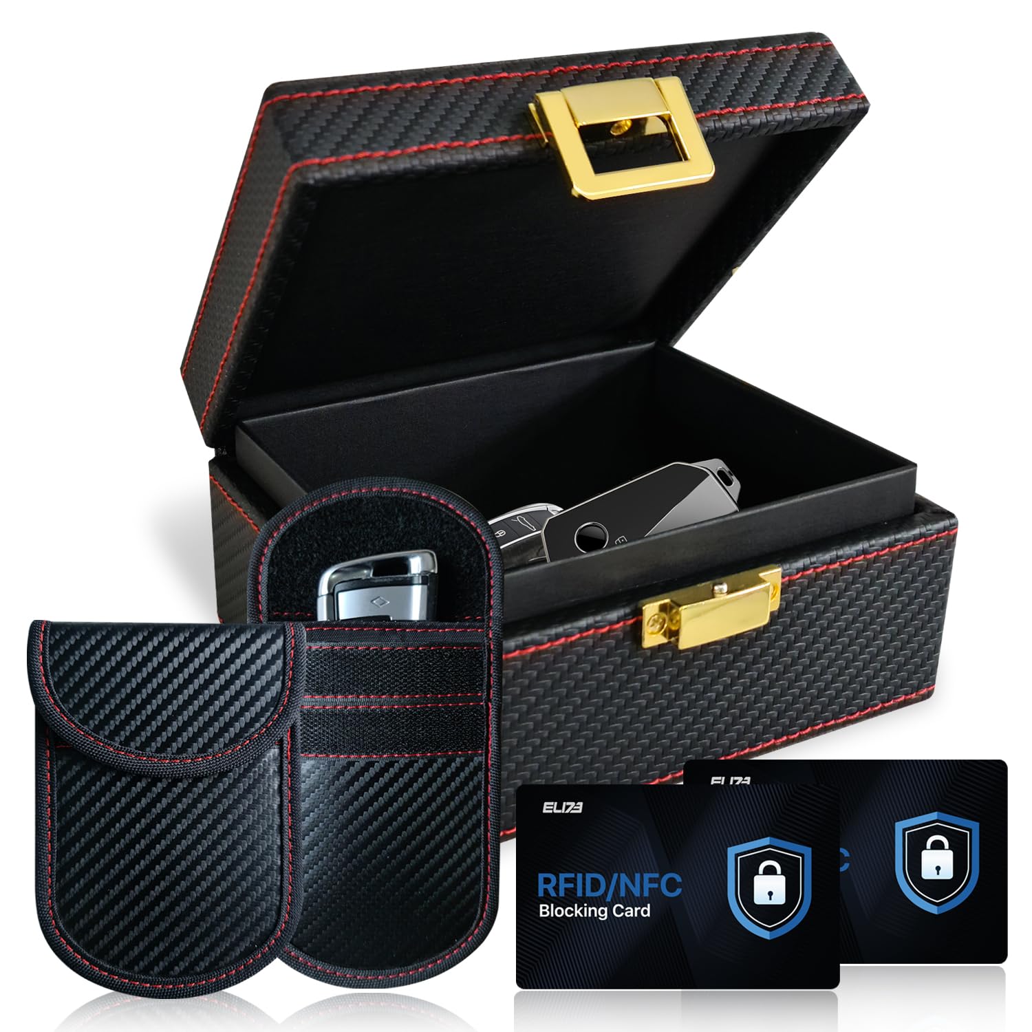 Eli73 Faraday Box For Car Keys With 2 Faraday Pouches | Desertcart INDIA