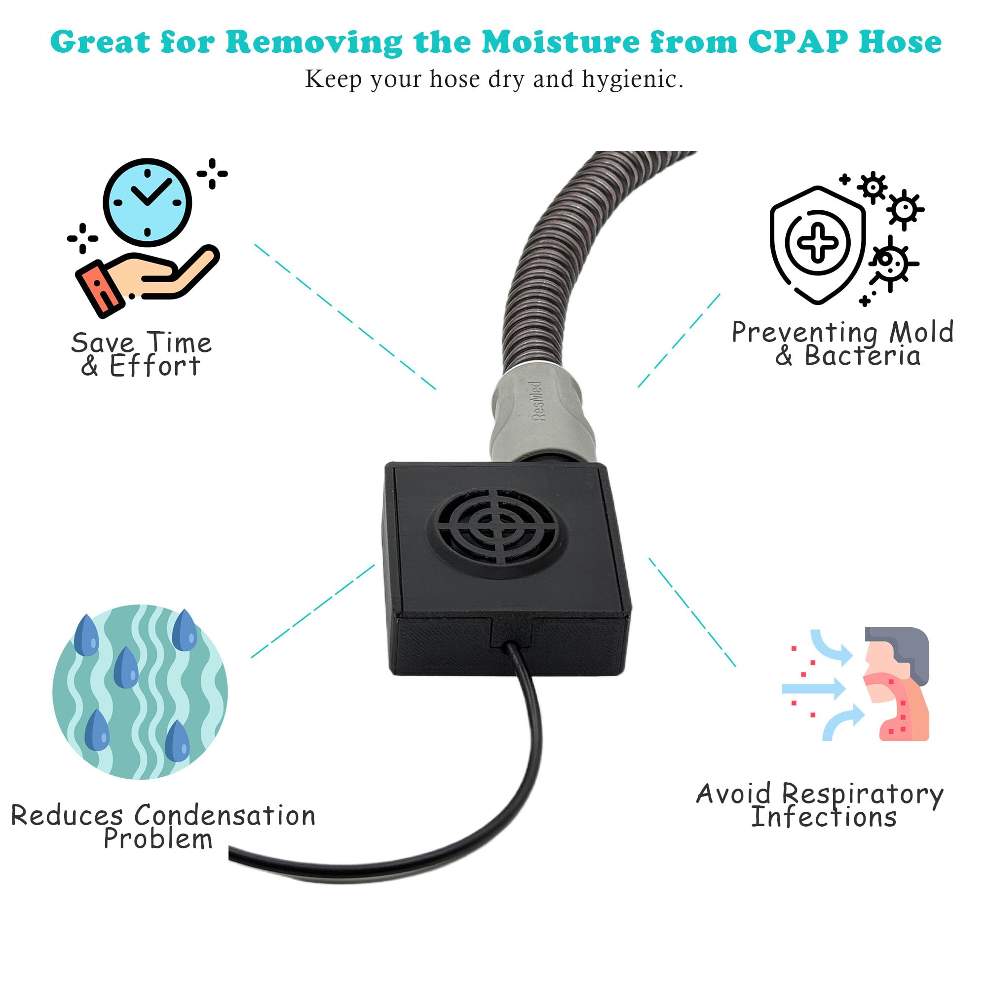 Snapklik.com : CPAP Hose Dryer For Universal 22mm Tubing, CPAP Tube ...