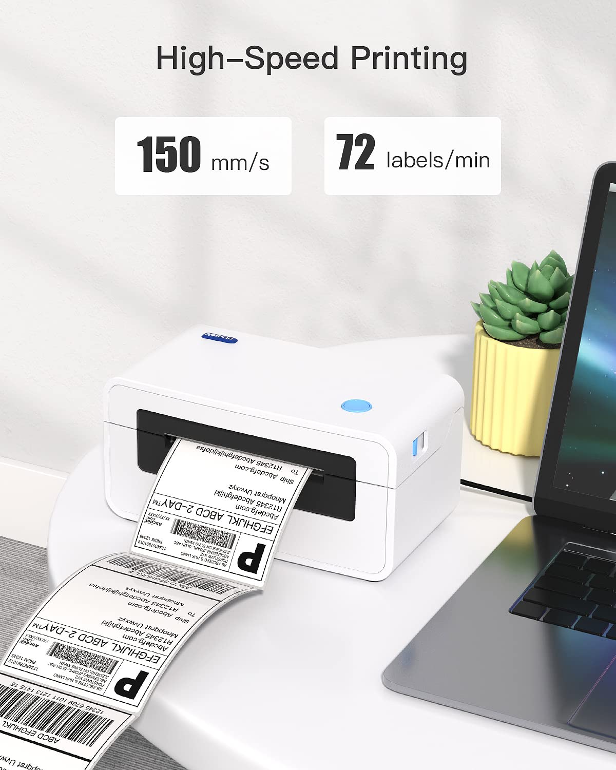 Snapklik.com : POLONO Thermal Label Printer Shipping Label Printer For ...