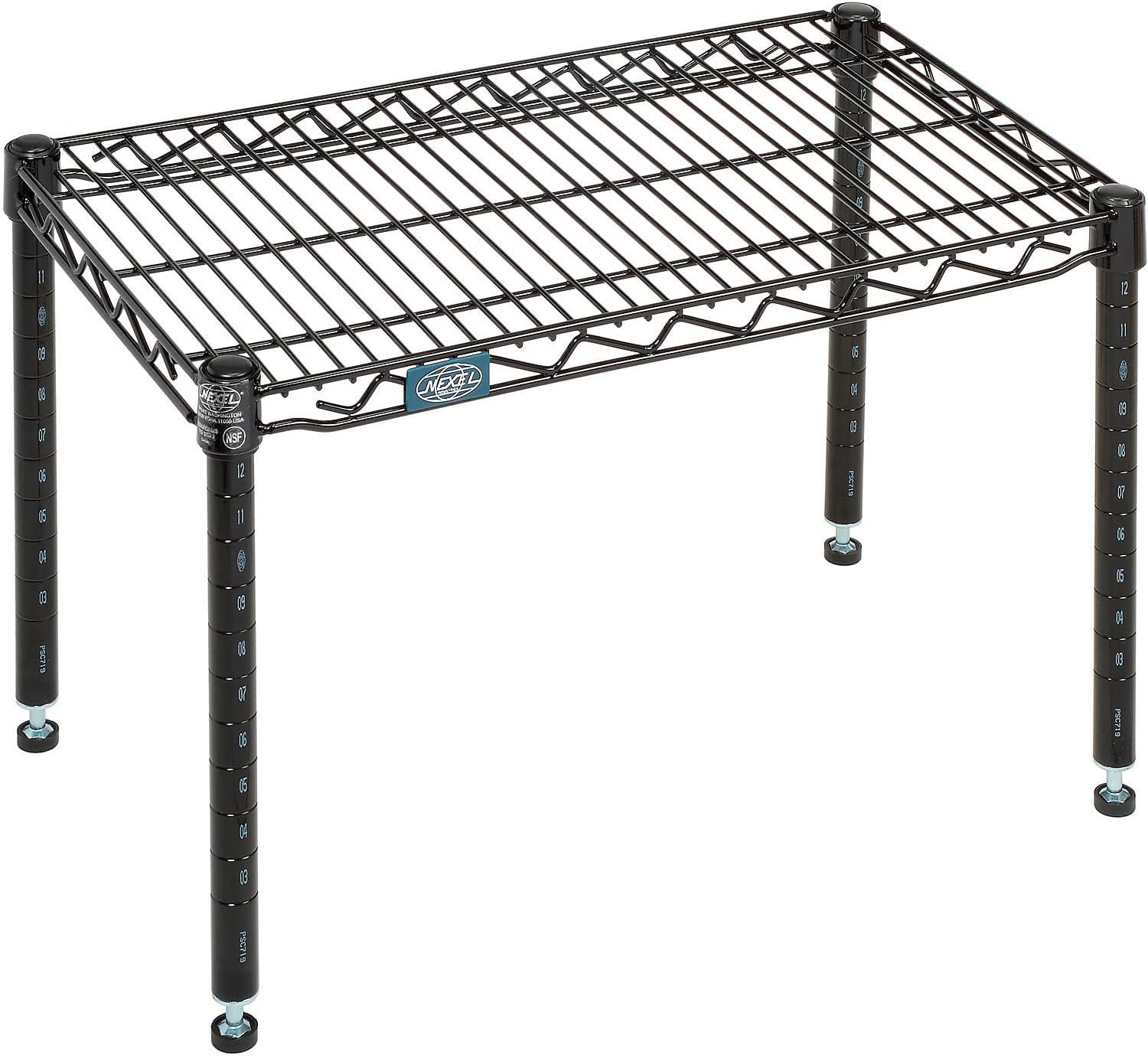 Amazon.com: Nexel Black Epoxy Wire Dunnage Rack, 24"W x 14"D x 14"H ...