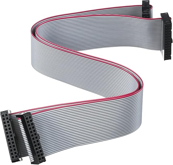Amazon.com: Fielect 2pcs IDC 26 Pin Connector Gray Wire Flat Ribbon ...
