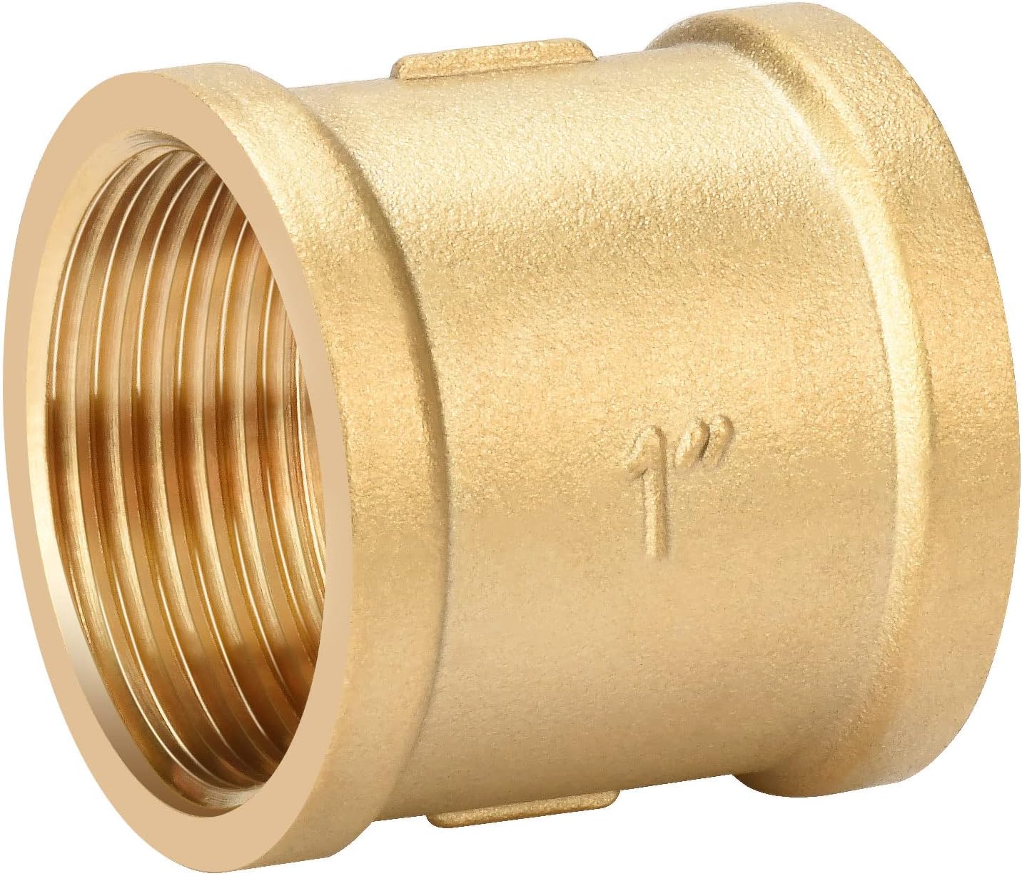 Nutmanel Messing Muffe 1 Zoll 1 x Innengewinde Verbindungsstück ...