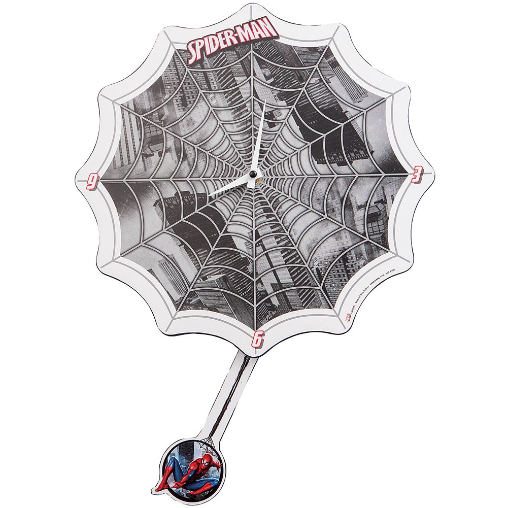 Amazon.com: Vandor Marvel Spider-Man Shaped Deco Wall Clock (55544 ...