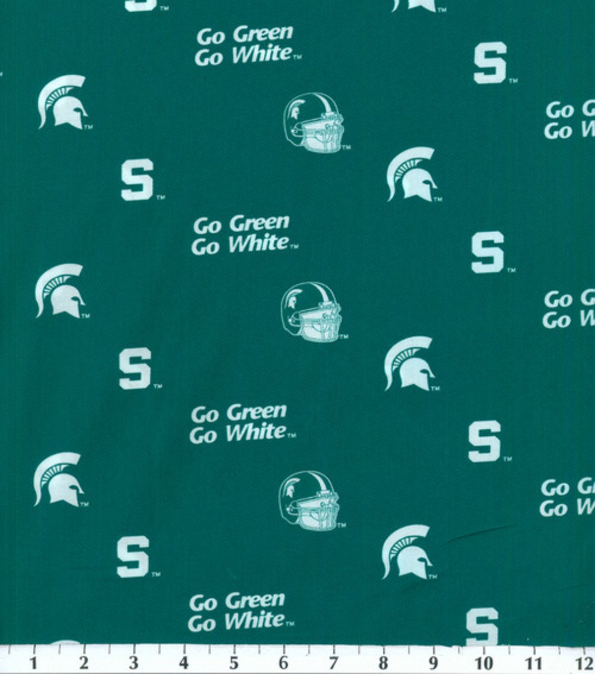 Amazon.com: Cotton College Michigan State Spartans Herringbone Cotton ...