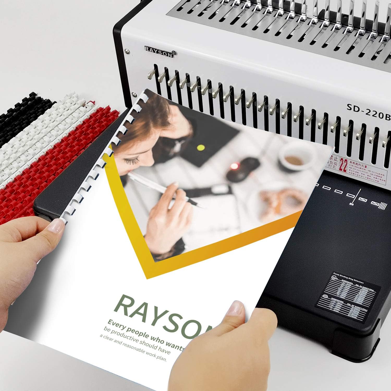 Rayson SD-220B Binding Machine, 21 Holes Comb Nepal | Ubuy