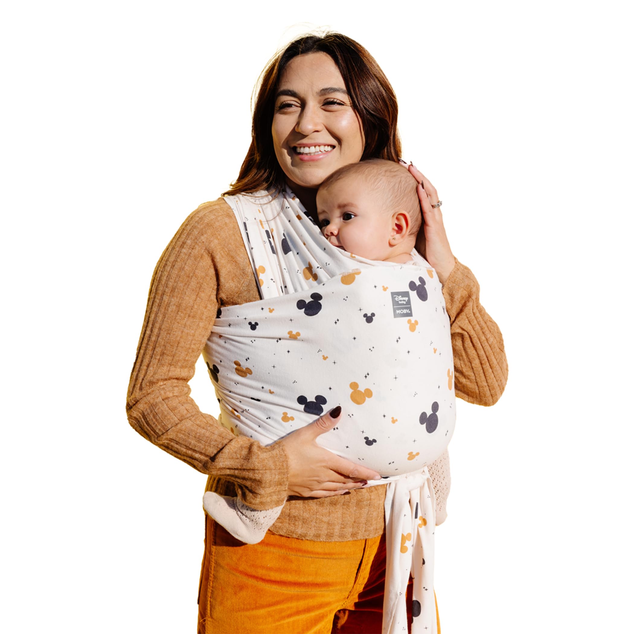 Snapklik.com : Moby Baby Wrap Carrier Featherknit For Newborns To Toddlers