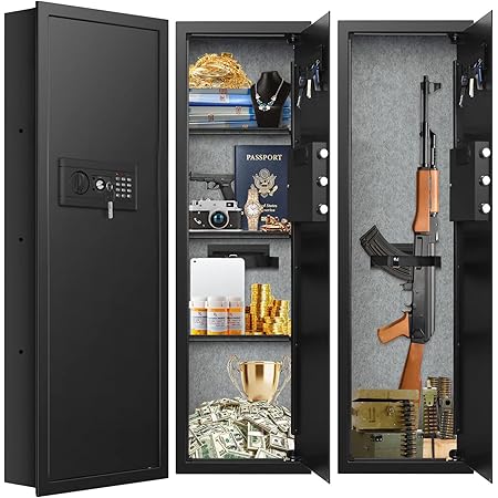 43.3-inch Tall Fireproof Wall Safes Between the Studs, Large Home Wall ...