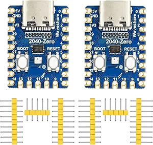 DUBEUYEW Raspberry Pi 2040-Zero Mini Microcontroller Board Based on the Raspberry-Pi 2040 Dual ...