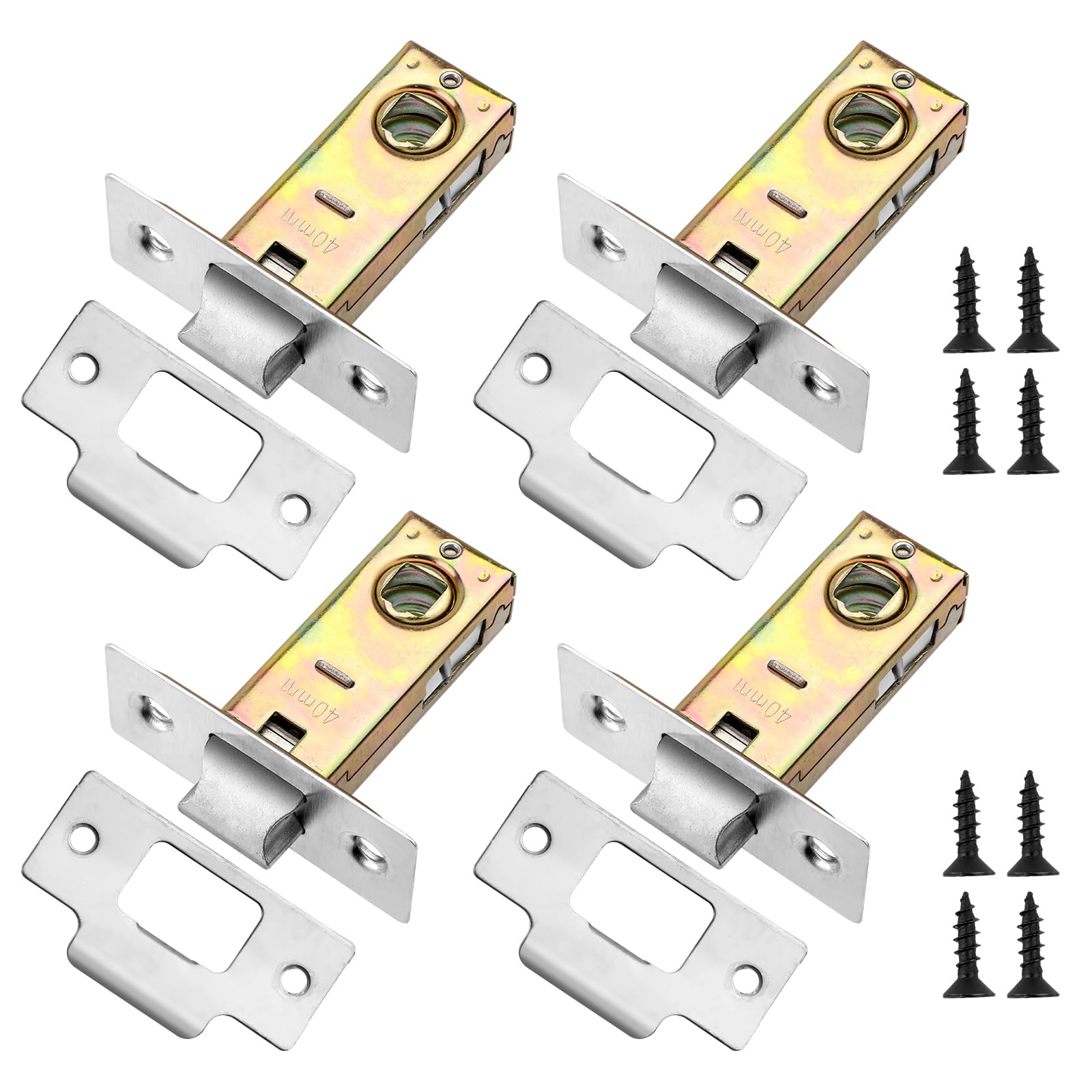 Deepton 4 Set Tubular Latch, 45mm Door Latches, Internal Door Locks ...