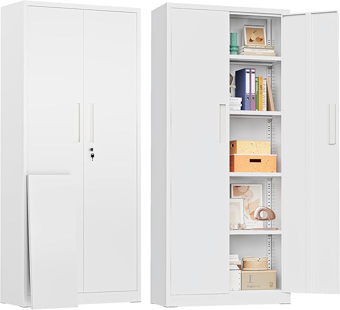 Amazon.com: SUNCROWN 63" Metal Storage Cabinets with Lock, Tool Cabinet ...